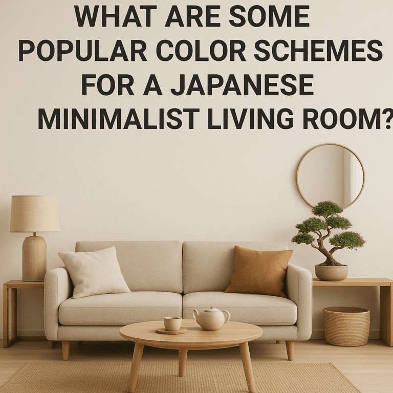 What are some popular color schemes for a Japanese minimalist living ...