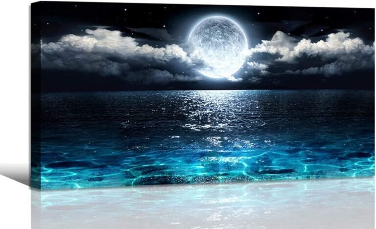 Exploring the Enchanting Moon Sea Ocean Canvas: Our Review - Decor By ...