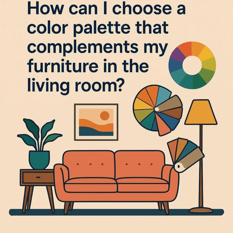 How can I choose a color palette that complements my furniture in the ...