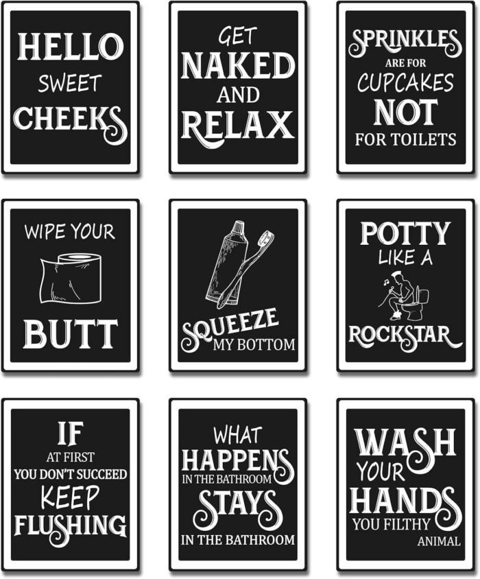 We Tested Zonon’s 9 Funny Bathroom Signs That Make Guests Smile – Decor ...
